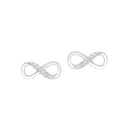 Amor Damen Paar Ohrstecker "Infinity / Unendlichkeitsschleife", Silber 925 (Sterlingsilber), silber, Silber 925 (Sterlingsilber), Ohrringe, mit