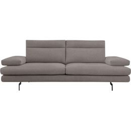 3,5-Sitzer Calia italia, B:228cm H:90cm T:113cm, grau, Synthetische Faser (100% Polyester), Sofas, "Toby Wing, italienisches Designsofa, super