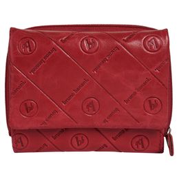 Bruno Banani Damen Geldb&ouml;rse, rot, Leder, leicht gl&auml;nzend, unifarben, Kleinlederwaren, echt Leder