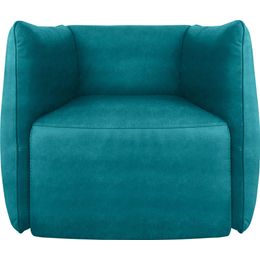 Sessel Egoitaliano, B:80cm H:68cm T:80cm, blau, Wohnzimmer, Sessel, "Ludo Loungesessel, Designsessel, Clubsessel, elegant und zeitlos", mit tollem