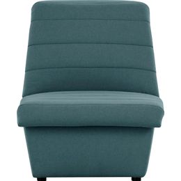 Sessel, B:72cm H:92cm T:103cm, blau, LOOKS by Wolfgang Joop, 100% Polyester, Sessel, "LOOKS VIII", Quersteppung, ohne Armlehnen, in zwei