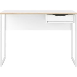 Schreibtisch Inosign, B:110cm H:76,5cm T:48,4cm, braun, Büro, Tische, "Plus", mit vielen Stauraummöglichkeiten, zeitloses Design