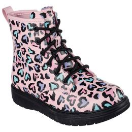 Skechers M&auml;dchen Schn&uuml;rstiefel "GRAVLEN - TOTALLY WILD", Gr. 33, pink, Synthetik, Schuhe, mit Rei&szlig;verschluss