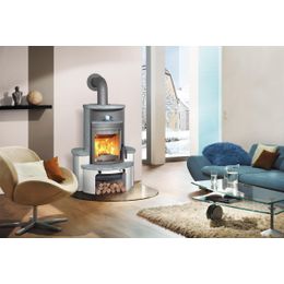 Hark Kaminofen "»Avenso GT ECOplus 6 KW«", grau, Wohnzimmer, Kaminöfen, Naturstein