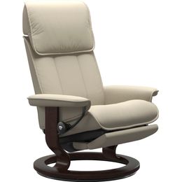 Relaxsessel stressless, B:87cm H:101cm T:78cm, beige, Leder BATICK: BATICK ist ein leicht korrigiertes, durchgef&auml;rbtes und genarbtes M&ouml;belleder, bei