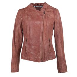 Mustang Damen Lederjacke "Daphne", rosa, Gr. L, Obermaterial: 100% Rindsleder; Futter: 100% Baumwolle; &Auml;rmelfutter: 100% Polyester, Jacken