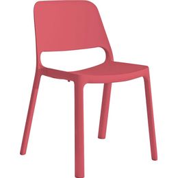 mayer Sitzmöbel Stapelstuhl MAYER SITZMÖBEL, B:55cm H:82cm T:51cm, rot, Polypropylen, Esszimmer, Stühle, "Stapelstuhl myNUKE", stapelbar