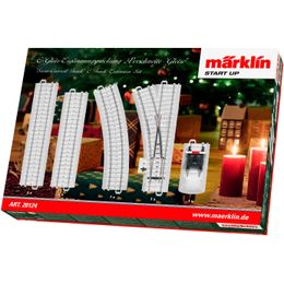 Märklin Gleise-Set MÄRKLIN "Start up - C-Gleis-Ergänzungspackung Verschneite Gleise 20124" Eisenbahn-Schienensets weiß, glitzernd Kinder Made in Europe