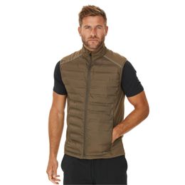Endurance Herren Funktionsweste "MIDAN", braun, Gr. S, 100% Polyester, Westen, mit wärmenden Steppeinsätzen