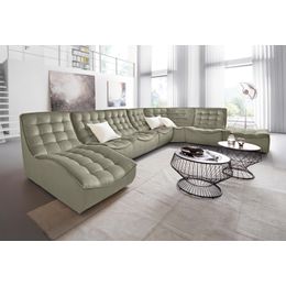 Sessel Calia italia, B:81cm H:88cm T:102cm, beige, Luxus-Microfaser Selfie (100% Polyester), Wohnzimmer, Sessel, "Banjo, Designsessel mit