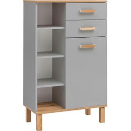 Kommode Schildmeyer, grau, Flur, Sideboards, "Padua", Füße aus Massivholz