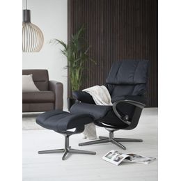 Relaxsessel stressless, B:92cm H:100cm T:80cm, blau, Leder PALOMA: PALOMA ist ein durchgefärbtes Semianilin-Möbelleder mit natürlicher Narbung.,
