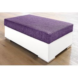 Hocker Collection AB, B:100cm H:40cm T:70cm, lila, Garten, Hocker, "John", Frei im Raum stellbar, wahlweise mit Federkern