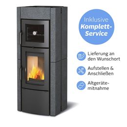 A+ (A++ bis G) FIREFIX Kaminofen "La Nordica »Ester Forno«" Kaminöfen Wunschort Lieferung schwarz