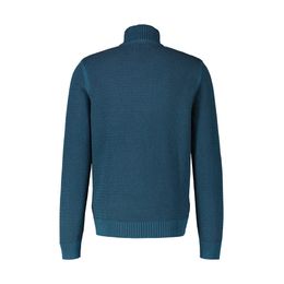 Lerros Herren Strickpullover "Lerros Stricktroyer mit Reißverschluss", blau, Gr. S, 100% Baumwolle, Pullover