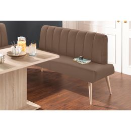 Sitzbank, B:182cm H:92cm T:68cm, braun, exxpo - SOFA FASHION, Struktur: Webvelour, 100% Polyester, Esszimmer, Sitzbänke, "Costa, moderne