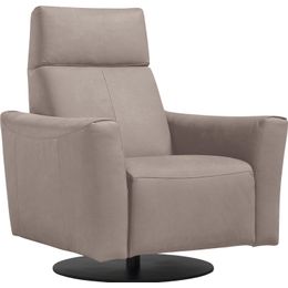 Sessel Egoitaliano, B:84cm H:105cm T:90cm, beige, Leder &raquo;BULL&laquo; (echtes Rindsleder). Geschliffenes, pigmentiertes und behandeltes Rindsleder mit einer