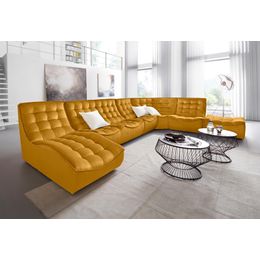 Sessel Calia italia, B:81cm H:88cm T:102cm, orange, Luxus-Microfaser Selfie (100% Polyester), Wohnzimmer, Sessel, "Banjo, Designsessel mit