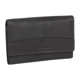 Mustang Damen Geldbörse "Udine", schwarz, Leder, Kleinlederwaren, Wallet, Gelbörse, Purse, Money Purse