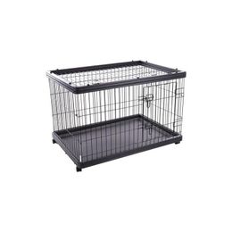 Flamingo - Dogkennel on Wheels Pasy - Black - 97.5 x 66.5 x 69cm