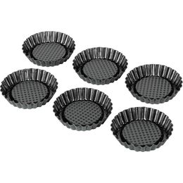 Kaiser Tortelett Patisserie Ø10cm schwarz Set 6teilig