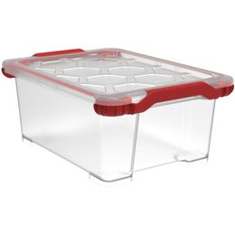 Rotho - Aufbewahrungsbox Evo Total inkl. Deckel 11 l transparent Stapelbox