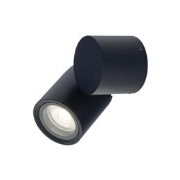 Licht-Erlebnisse Strahler Garten Aluminium Glas verstellbar IP54 Schwarz GU10 Modern