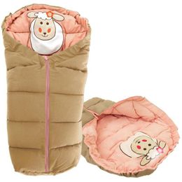 REA - babyfusssack 4IN1 sheep beige-pink