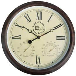 Bahnhofsuhr mit Thermometer und Hygrometer TF009 Esschert Design