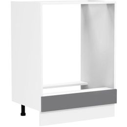 ebuy24 - Fasola Küchenunterschrank für Herd 60 cm anthrazit grau, weiß.