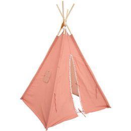 Atmosphera Créateur D'intérieur - Tipi Kind Wapi Baumwolle und Pappel - terrakotta-rosa