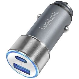 USB-Ladegerät 36 w kfz Ausgangsstrom (max.) 3000 mA usb-c® Buchse (Power Delivery), usb-a - Logilink