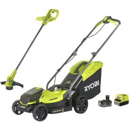 Akku-Rasenmäher inkl. Akku-Rasentrimmer OLM1833LT23A-140 18V 4Ah - Ryobi