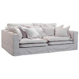 Massivmöbel24 Hussensofa 3-Sitzer 236x138x76 weiß kingston - weiß