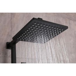 Bernstein XXL-Regendusche ABS-Duschkopf 3030TB Schwarz - 23 x 23 cm