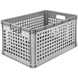 keeeper - Aufbewahrungsbox mit Löchern 60 x 40 x 32, nordisch grau