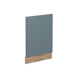 VICCO - Frontblende R-Line, Blau-Grau, 45 cm , ap Eiche