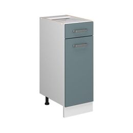 Unterschrank R-Line, Blau-Grau, 30 cm mit Schublade, ohne Arbeitsplatte VICCO