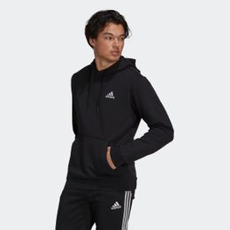 Kapuzensweatshirt adidas Sportswear "ESSENTIALS FLEECE HOODIE" Gr. 4XL, schwarz-weiß (black / white) Herren Sweatshirts