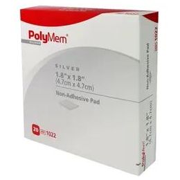 Polymem Wund Pad Silber n.klebend 5x5 cm 20 St