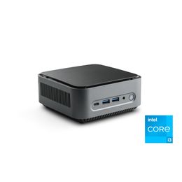 CSL Mini-PC "Narrow Box Intel Core i3 Windows 11" Computer Gr. Microsoft Windows 11 Home (64 Bit), 32 GB RAM 500 GB SSD, schwarz