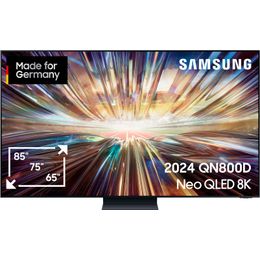 G (A bis G) Samsung QLED-Fernseher Fernseher Neural Quantum 8K AI Gen2 Prozessor, bis zu 165Hz, AI Upscaling, KI TV schwarz Bestseller