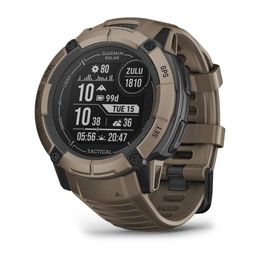 Smartwatch Garmin "Instinct 2X Solar Tactical Edition" Smartwatches grün (oliv)