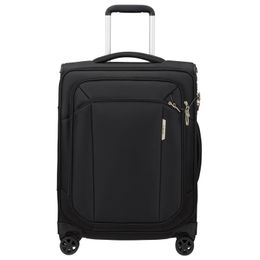 Weichgepäck-Trolley Samsonite "RESPARK 55" Gr. B/H/T: 40cm x 55cm x 20cm 43 l, schwarz (ozone schwarz) Koffer Trolley, Reisegepäck Handgepäck Weichschalenkoffer TSA-Zahlenschloss