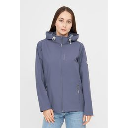 Funktionsjacke Bench. "AIKO", Damen, Gr. L (42), grau (graystone), Web, Obermaterial: 100% Polyester, unifarben, casual, Langarm, Jacken, mit abnehmbarer Kapuze und reflektierenden Details