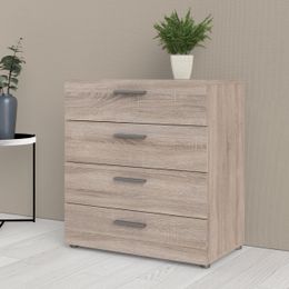 Kommode Inosign "Pepe, Aufbewahrung, Schubladenschrank, Stauraum" Sideboards Gr. B/H/T: 80,2 cm x 68,1 cm x 40,3 cm, 4 St., braun (trüffel) Schubladenkommode Sideboard mit 4 Schubläden, Breite 80 cm, Höhe 68 cm