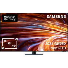 F (A bis G) Samsung QLED-Fernseher Fernseher Neural Quantum 4K AI Gen2 Prozessor, bis zu 144Hz schwarz (graphitschwarz)