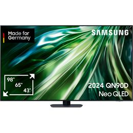 Samsung QLED-Fernseher, Neural Quantum 4K AI Gen2 Prozessor, bis zu 144Hz, F (A-G), Fernseher, schwarz (titanschwarz), 65