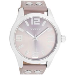 Quarzuhr Oozoo Armbanduhren grau (taupe) Damen Armbanduhr, Damenuhr, Herrenuhr