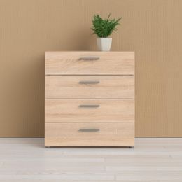 Kommode Inosign "Pepe, Aufbewahrung, Schubladenschrank, Stauraum" Sideboards Gr. B/H/T: 80,2 cm x 68,1 cm x 40,3 cm, 4 St., braun (eiche struktur) Schubladenkommode Sideboard mit 4 Schubläden, Breite 80 cm, Höhe 68 cm